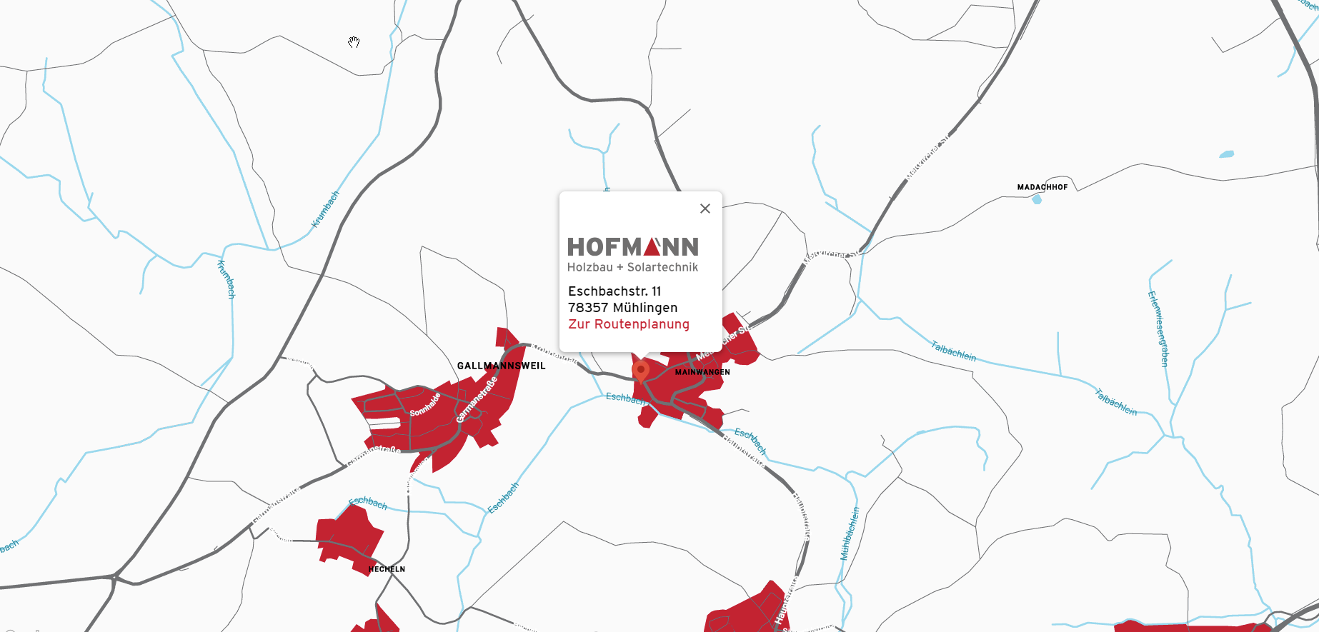 Kontaktseite - Hofmann Holzbau + Solartechnik